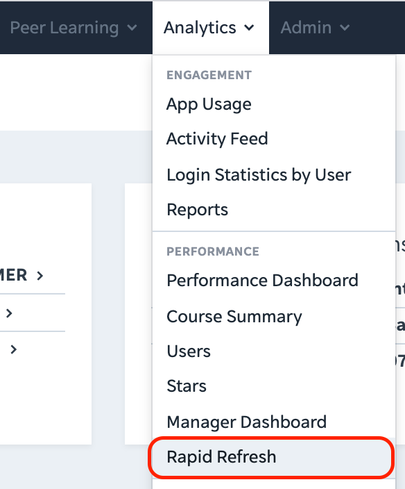 Rapid Refresh Reports